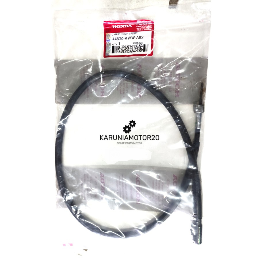 Jual Kabel Speedometer Revo 110/Supra X 125 Fi Original AHM 44830-KWW ...