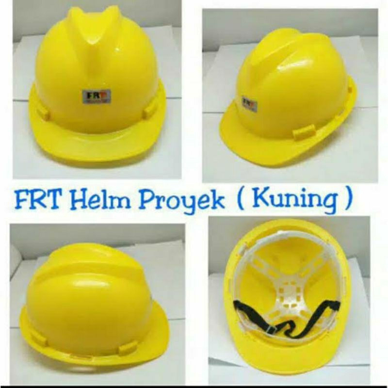 Jual Helm Proyek KUNING lengkap tali | Shopee Indonesia