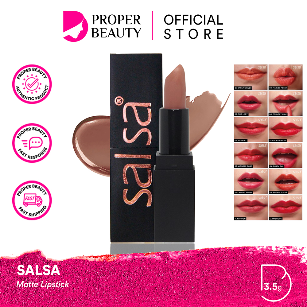 Jual SALSA Matte Lipstick Indonesia / Lipstick 3.5g / Velvet Matte ...