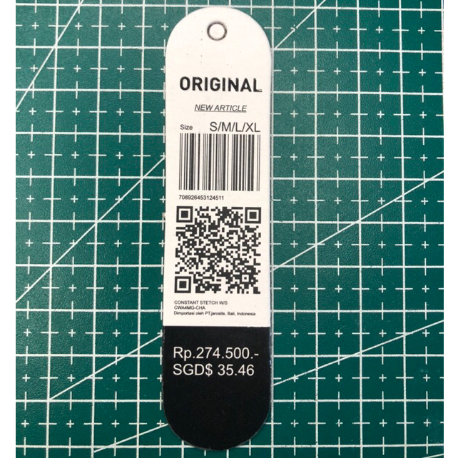 Jual ORIGINAL PRICE TAG BARCODE SUPER PREMIUM CO 1X DI KIRIM 600PCS ...