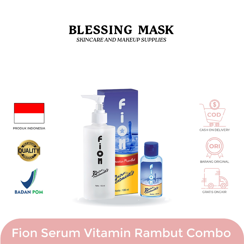 Jual FION Perawatan Rambut 30mL & 135mL | Hair Treatment Serum Vitamin ...