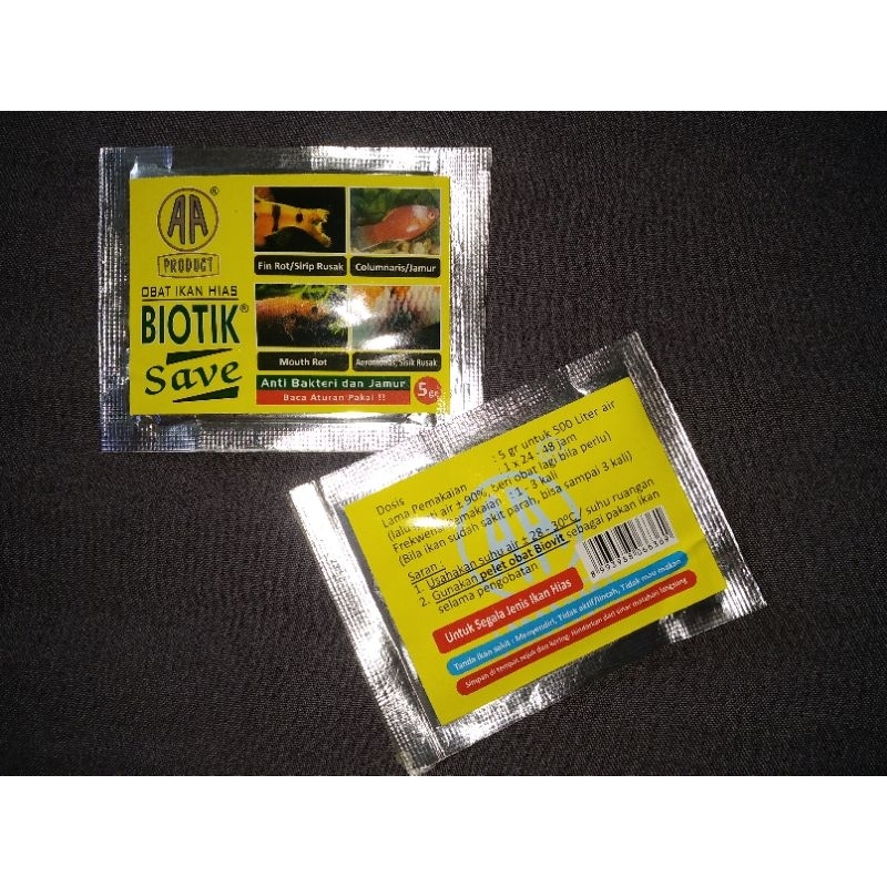 Jual Akari Biotik Save 5gr obat ikan hias anti bakteri jamur dll ...