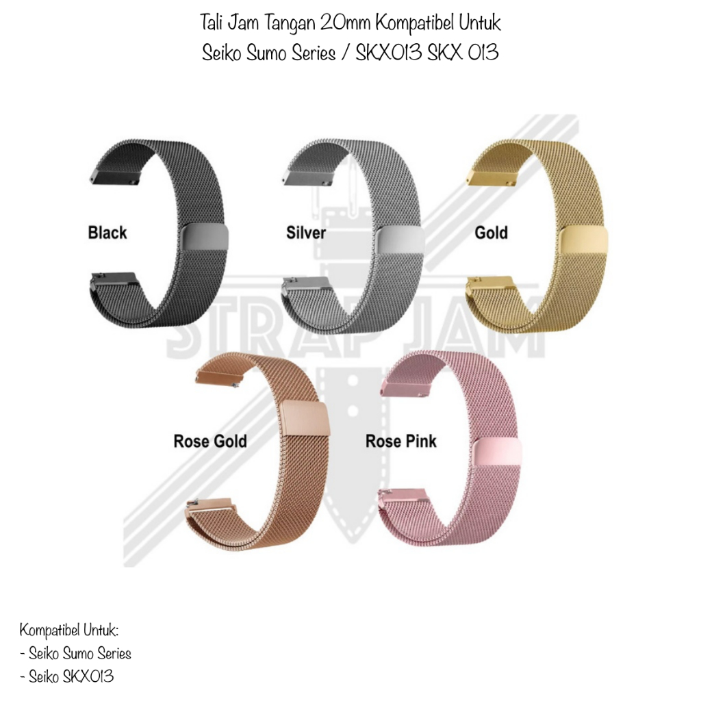 Jual Tali Jam Tangan 20mm Untuk Seiko Sumo Series / SKX013 SKX 013 ...