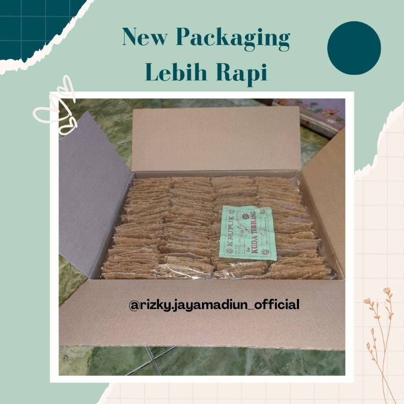 Jual Krupuk Puli/Lempeng/Gendar Madiun Mentah 2.5kg Cap Kuda Terbang ...