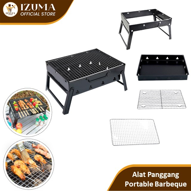 Jual IZUMA Alat Panggang Portable Barbeque Grill / Panggangan Grill ...