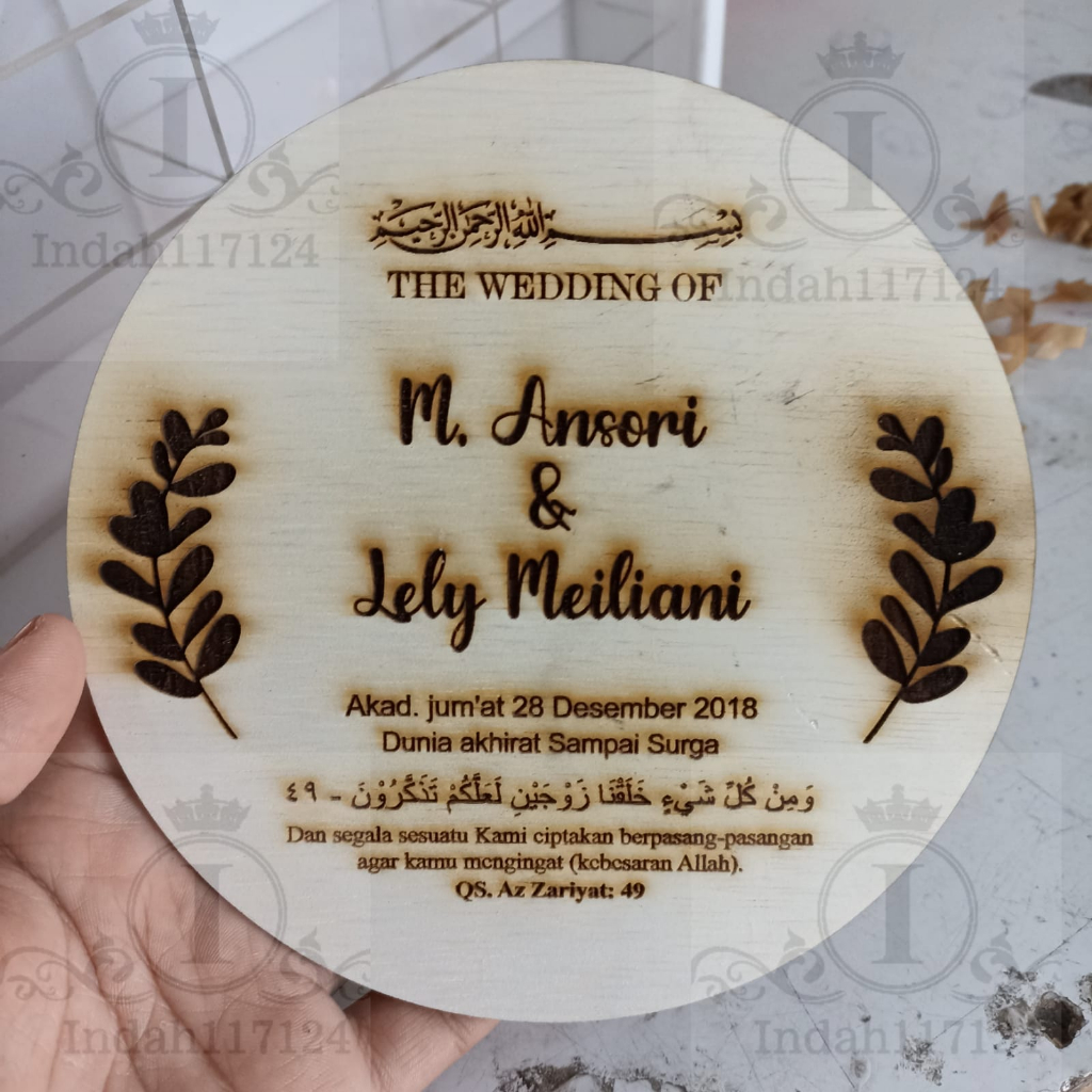 Jual Nama Hiasan Box Mahar Bulat Custom | Shopee Indonesia