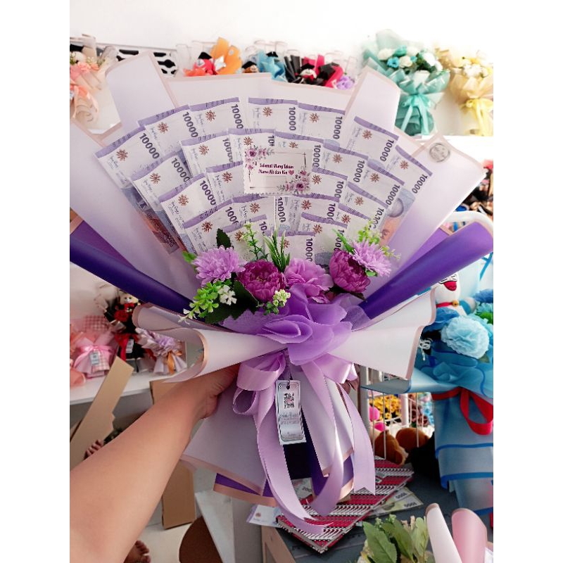 Jual Buket uang asli 10ribuan/Money bouquet 10ribu | Shopee Indonesia