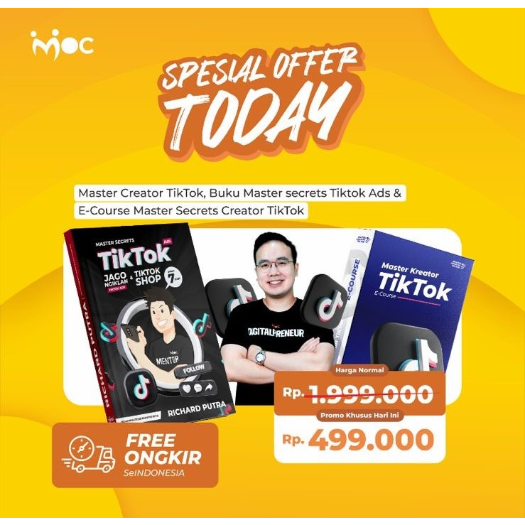 Jual Master Creator TikTok + Buku Master secrets Tiktok Ads + E-Course ...