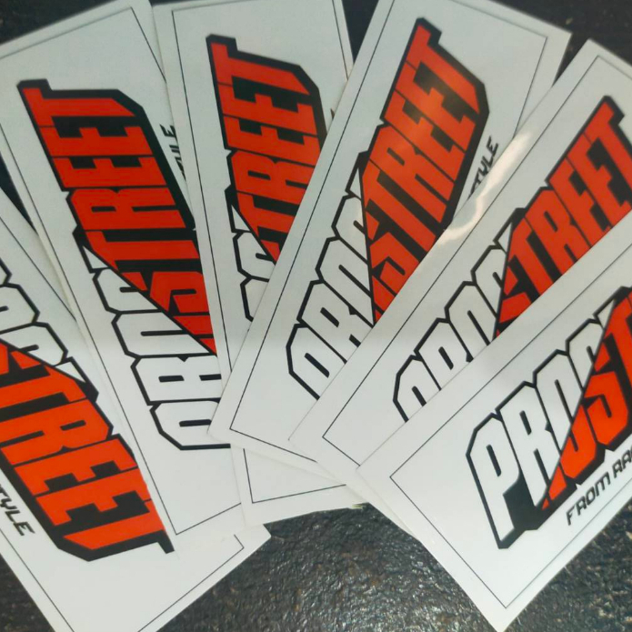 Jual STICKER PROSTREET PUTIH MERAH CUTTING | Shopee Indonesia