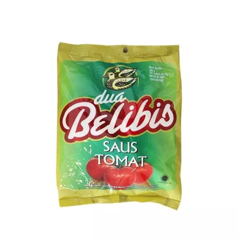 Jual Dua Belibis Saus Tomat Sachet 1 pak isi 24 sachet x 9 gr | Shopee ...