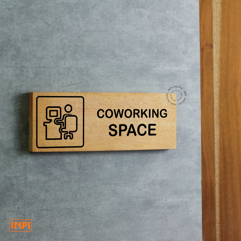 Jual coworking space signage - papan tanda coworking space - wall ...