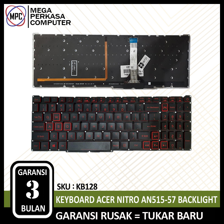 Jual Keyboard Acer Nitro 5 AN515-57 AN515-56 RGB Backlight | Shopee ...