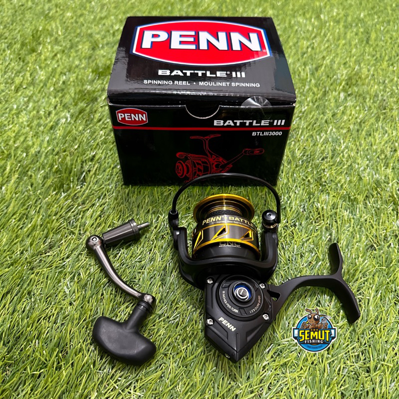 Jual PENN BATTLE III SP DAN HS REEL SPINNING SALTWATER POWER HANDLE ...