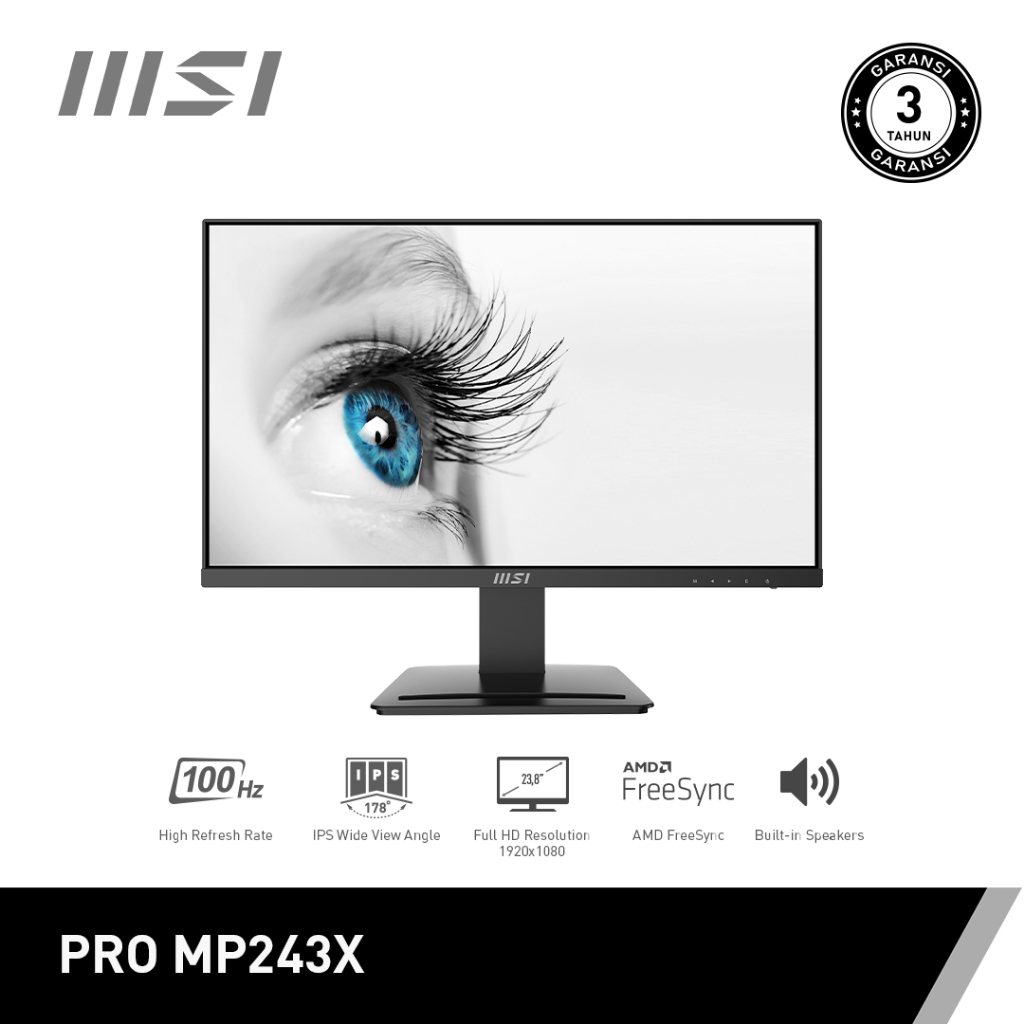 Jual MSI Monitor LED IPS PRO MP243X 24"Inc | Shopee Indonesia
