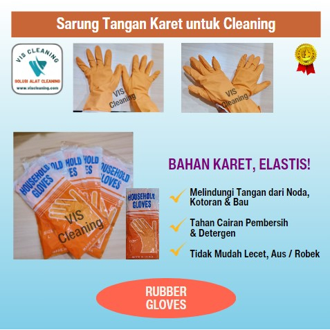Jual Sarung Tangan Karet untuk Cleaning ( 5 psg) | Shopee Indonesia