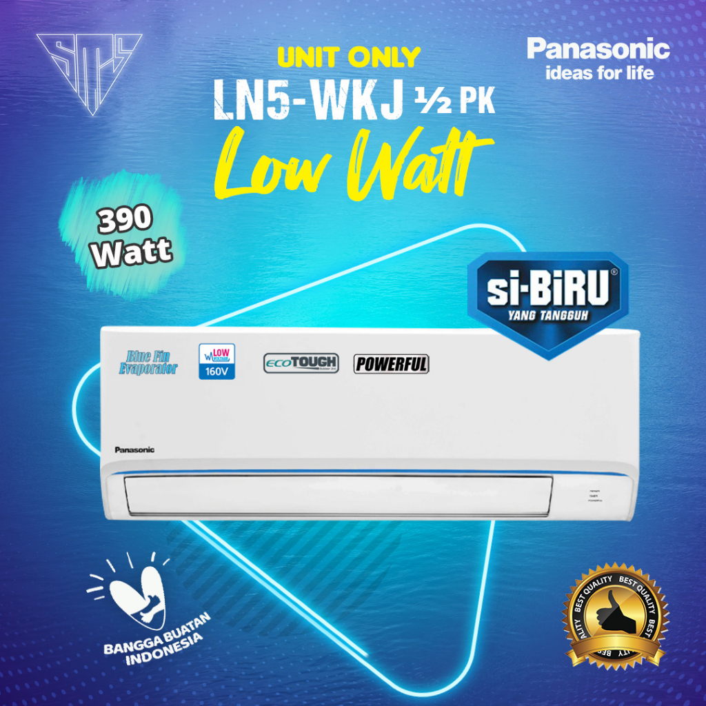 Jual AC Panasonic Si BiRU 1/2 PK CS-LN5AKJ Low Voltage | Shopee Indonesia