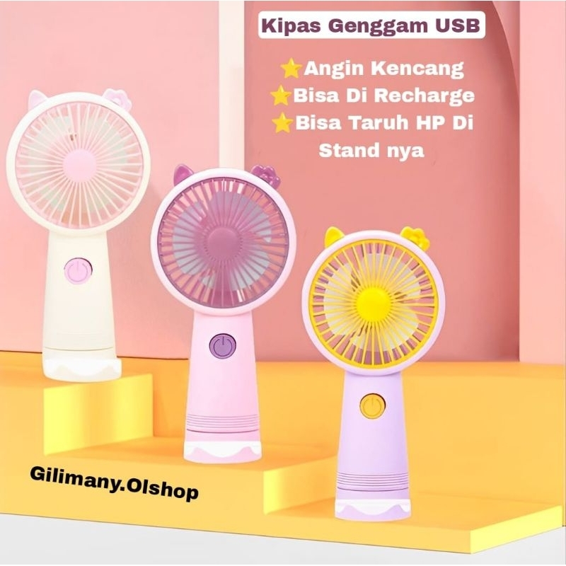 Jual Kipas Angin Mini / Portable Gengam / Kipas Kecil Karakter / Kipas ...