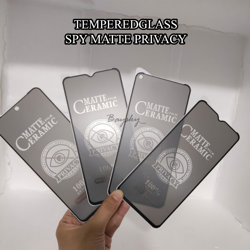 Jual TEMPERED GLASS SPY MATTE CERAMICS ANTIGORES SPY MATTE 100% ANTI ...
