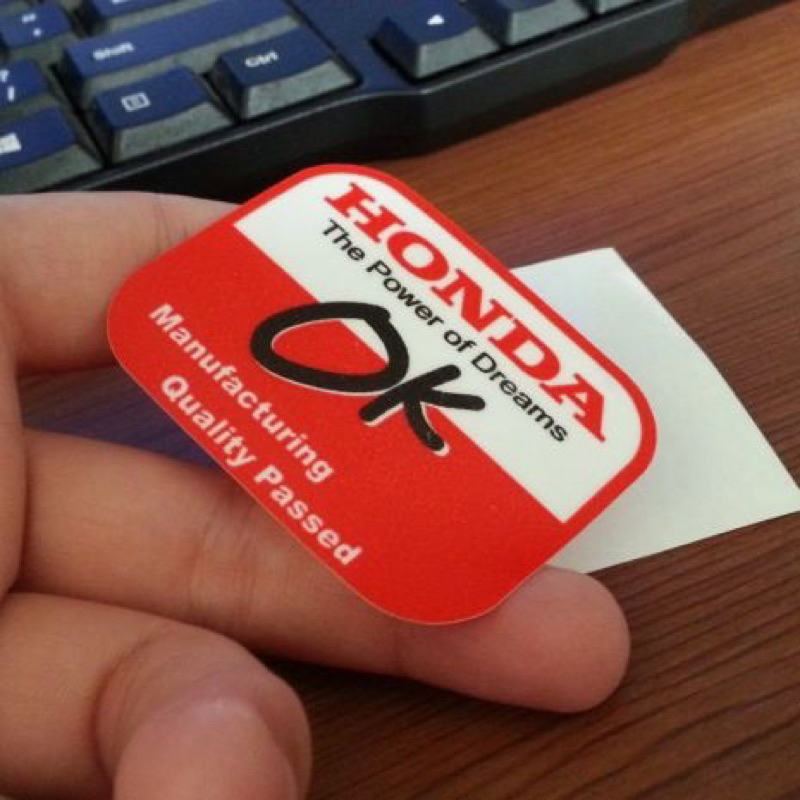 Jual STICKER STIKER MOBIL HONDA OK MANUFACTURING QC PASS JDM RACING ...