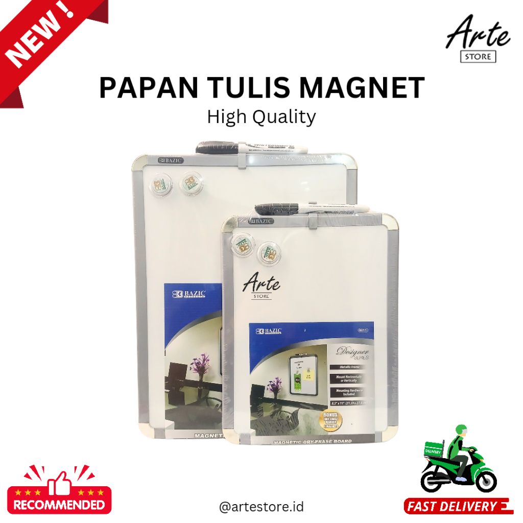 Jual Papan Tulis Kecil Magnet - BAZIC Magnetic Whiteboard - Papan Tulis ...