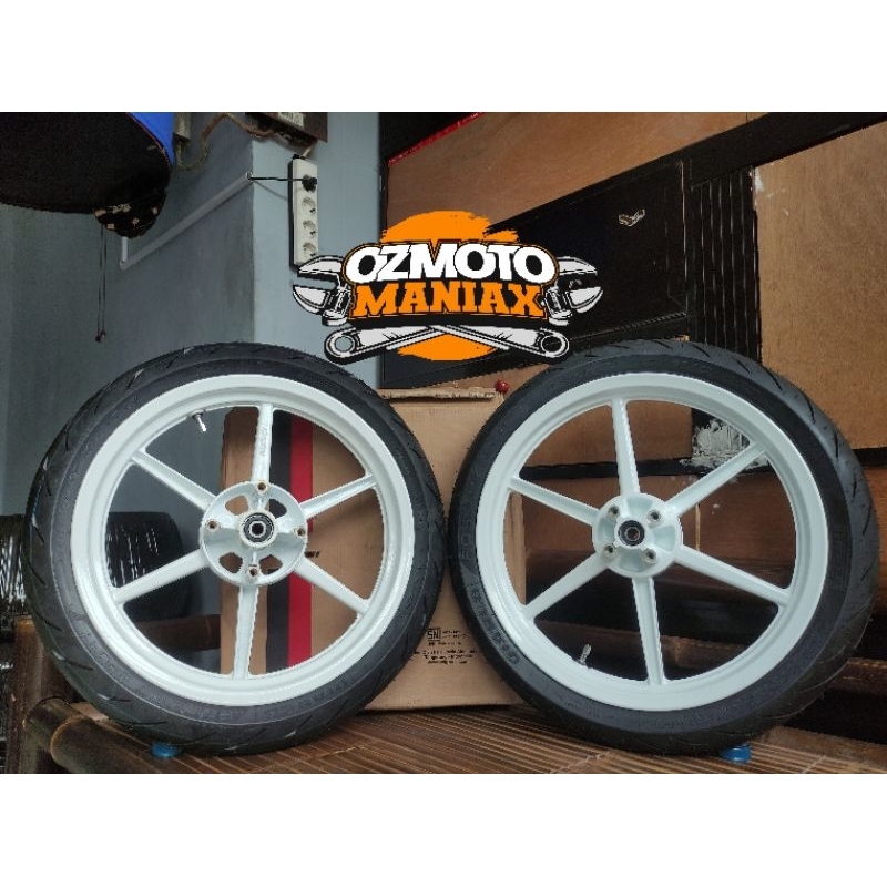 Jual Wheel Set Velg V-Rossi Ziggy Ninja R + Ban Pirelli Diablo Rosso ...