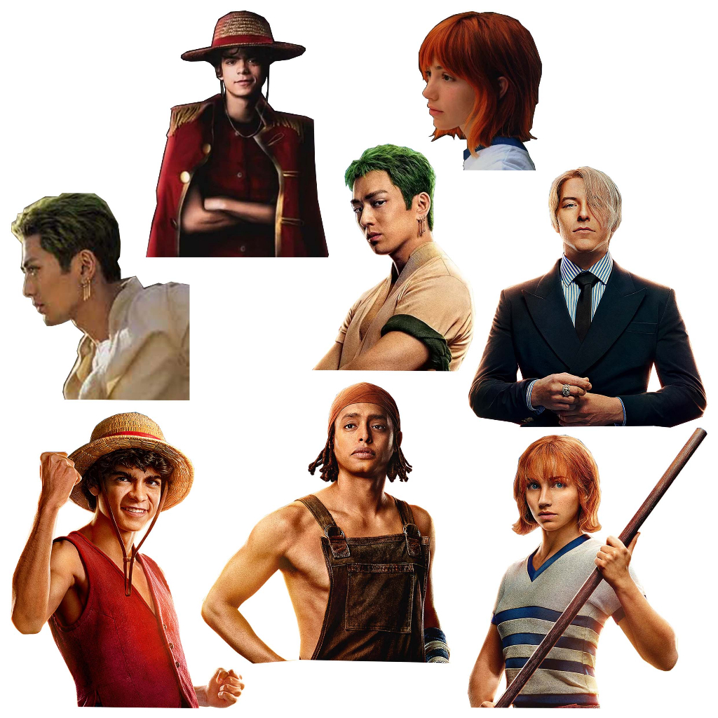 Jual One Piece Live Action Stiker Luffy Sticker Roronoa Zoro Nami Usopp ...