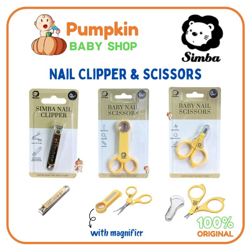 Jual SIMBA Nail Scissors and Nail Clipper Gunting Kuku Bayi | Shopee ...