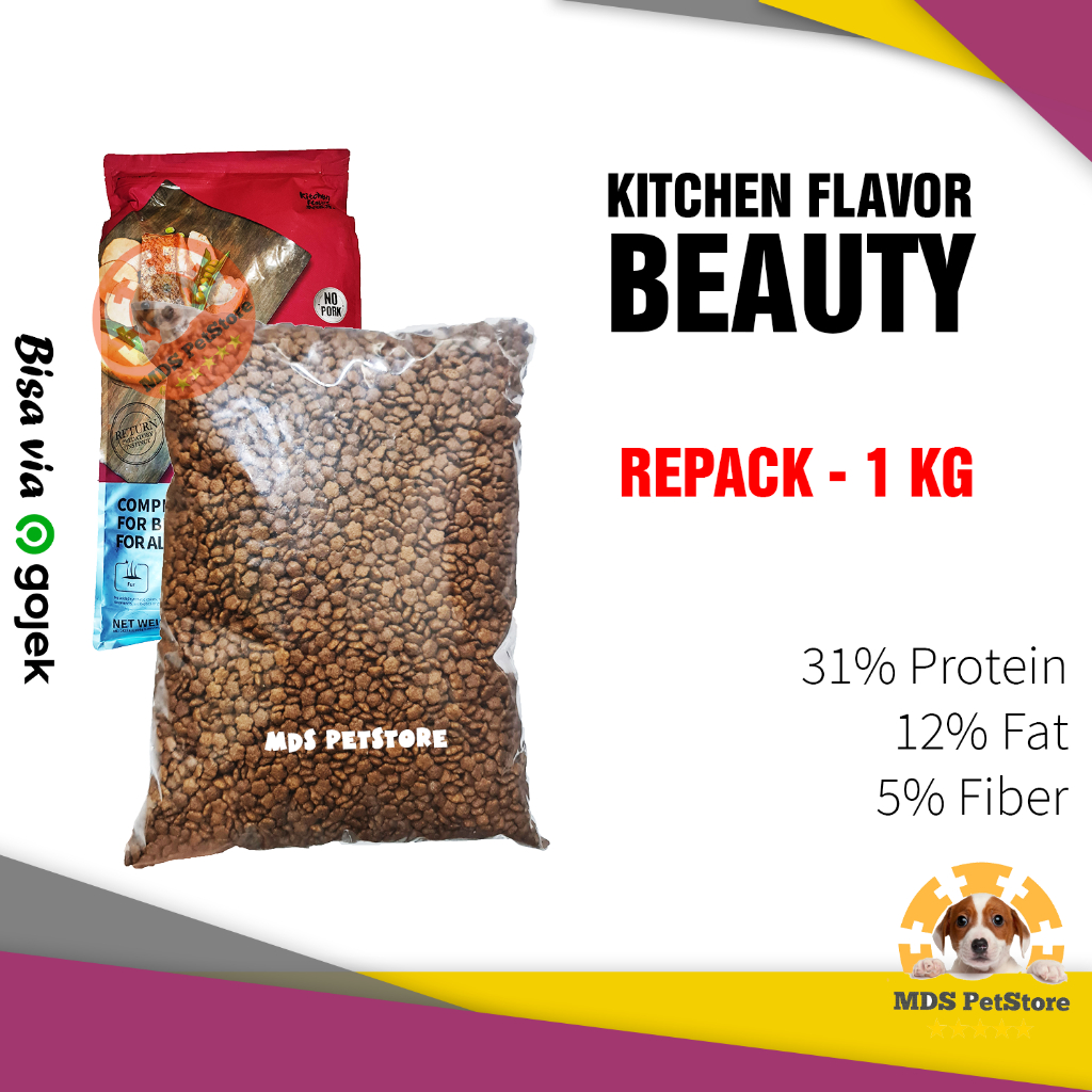 Jual Kitchen Flavor Beauty All Life REPACK 1 Kg | kucing kf flavour 1kg | Shopee Indonesia