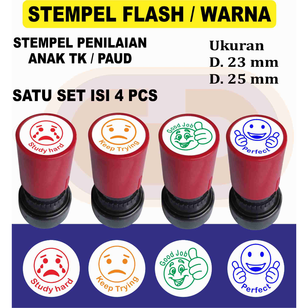 Jual Stempel Warna Penilaian Anak PAUD/TK | Shopee Indonesia
