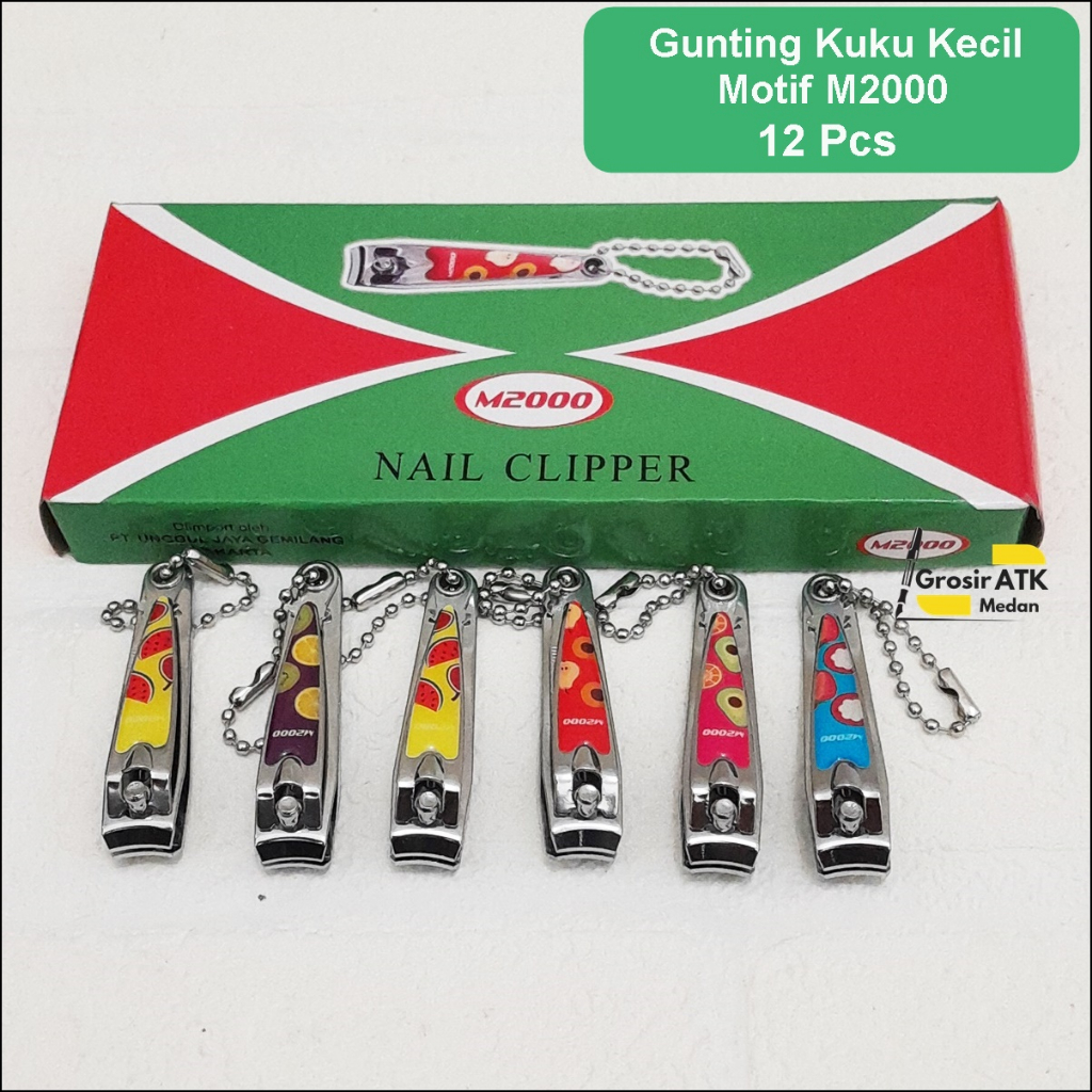 Jual Gunting Kuku kecil Motif M2000/Gunting kecil 1 box 12 pcs | Shopee ...
