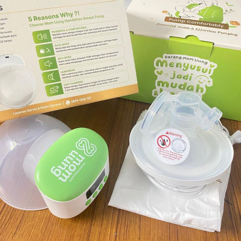Jual Mom Uung Handsfree Breastpump / Pompa Asi Portable Wireless Dual ...