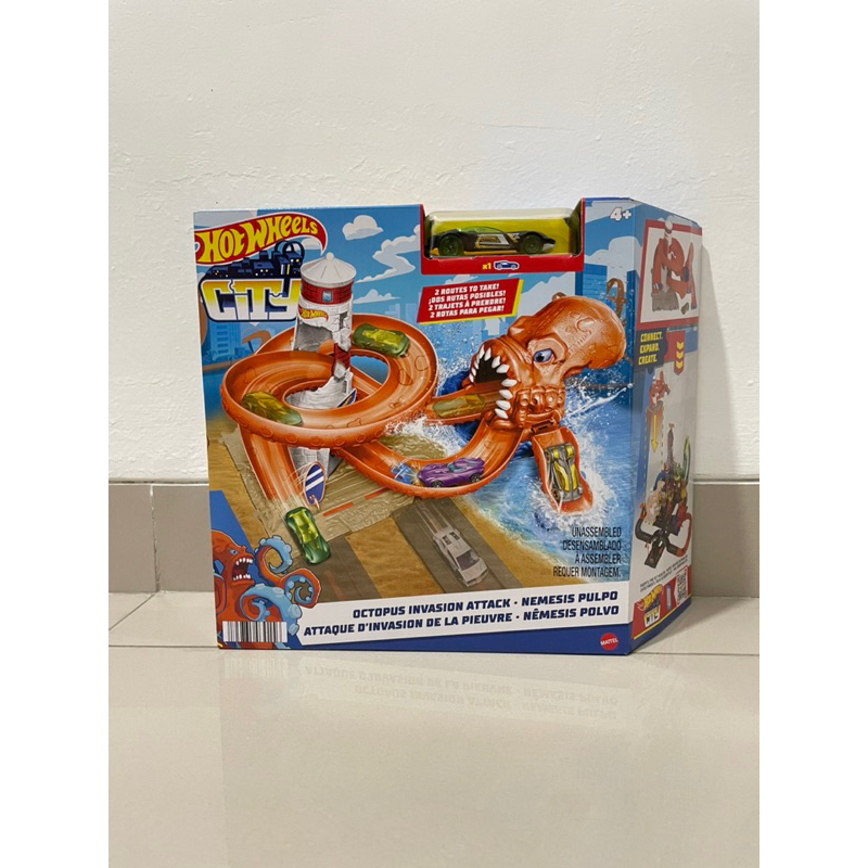 Jual hot wheels city octopus invasion attack track playset | Shopee ...