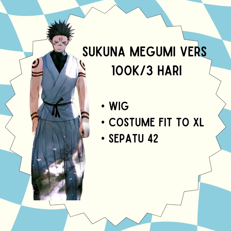Jual Rental Cosplay Sukuna Megumi Version Jujutsu Anime Jujutsu Kaisen ...