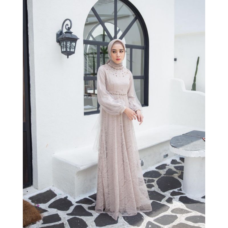 Jual TERMURAH !! GAMIS PESTA MEWAH NADINE/ BAJU PESTA MUSLIM / SERAGAMAN BRIDESMAID | Shopee ...