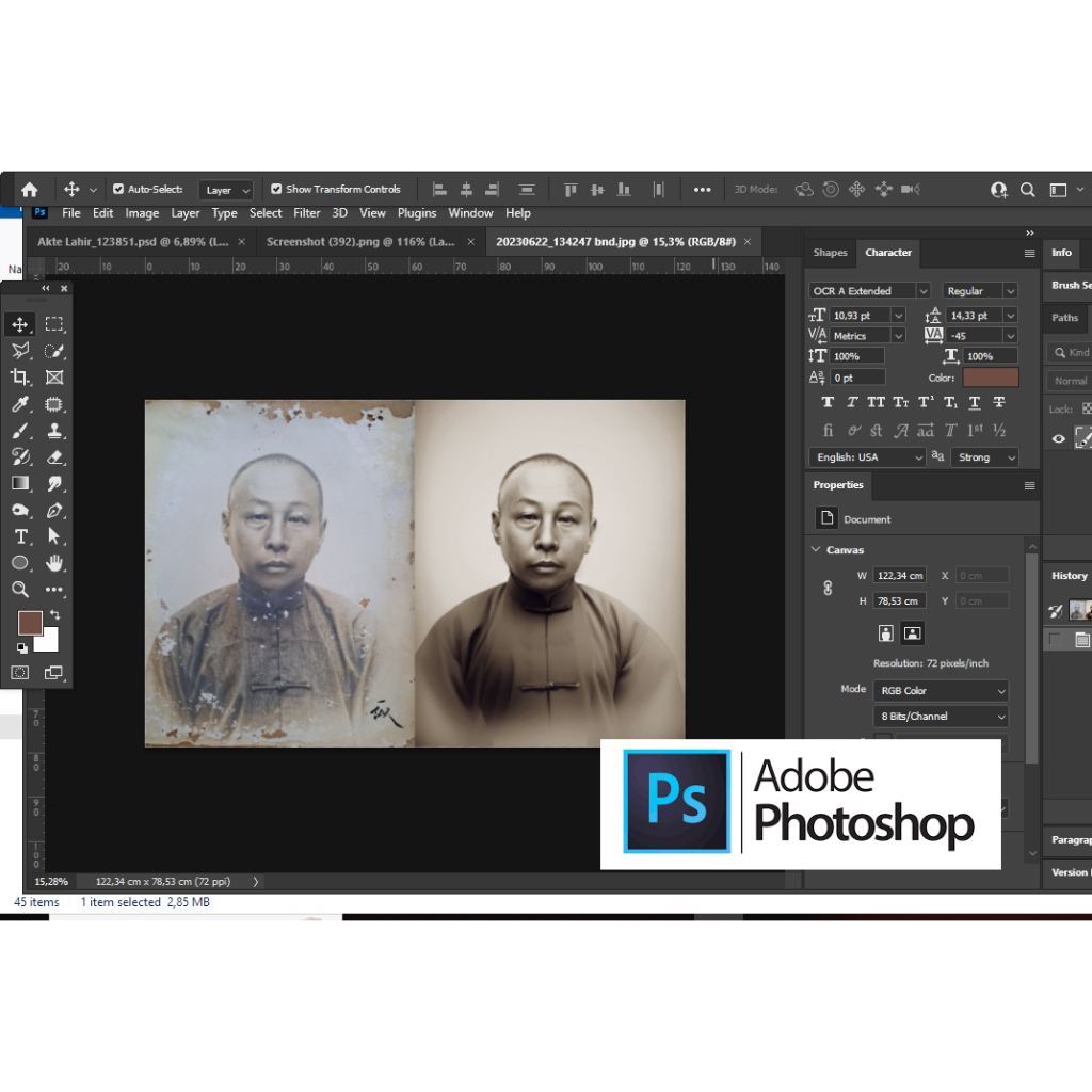 Jual RESTORASI Cetak foto jadul rusak PHOTOSHOP PRO/ bisa cetak/tanpa ...