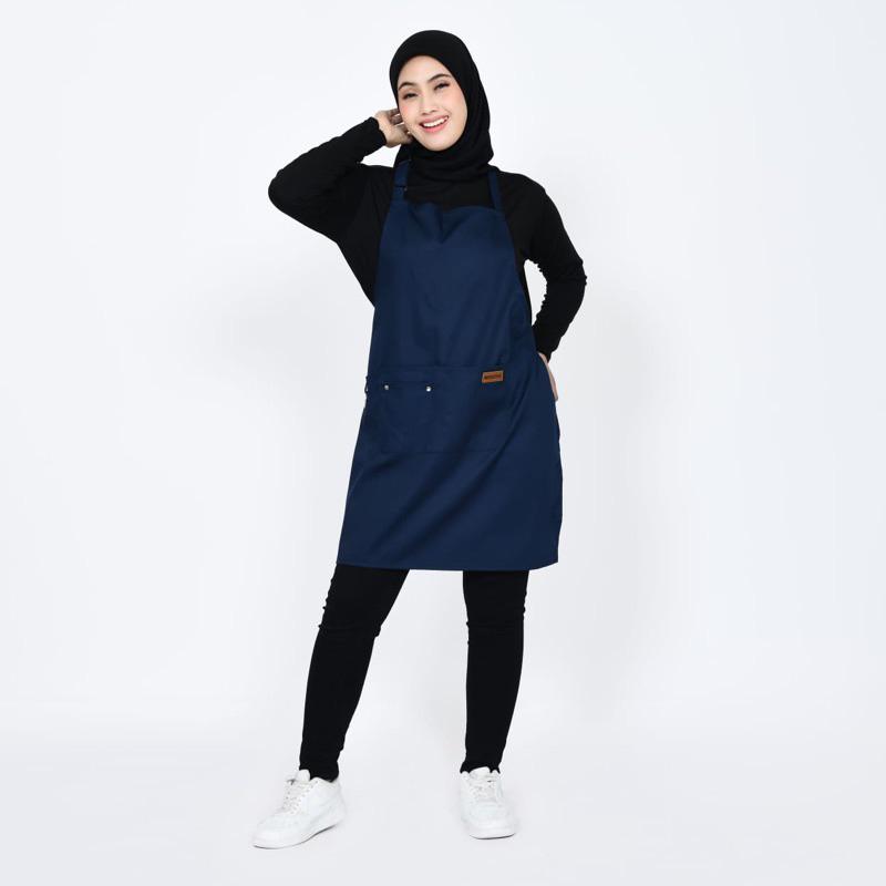 Jual celemek apron barista koki dapur premium | Shopee Indonesia