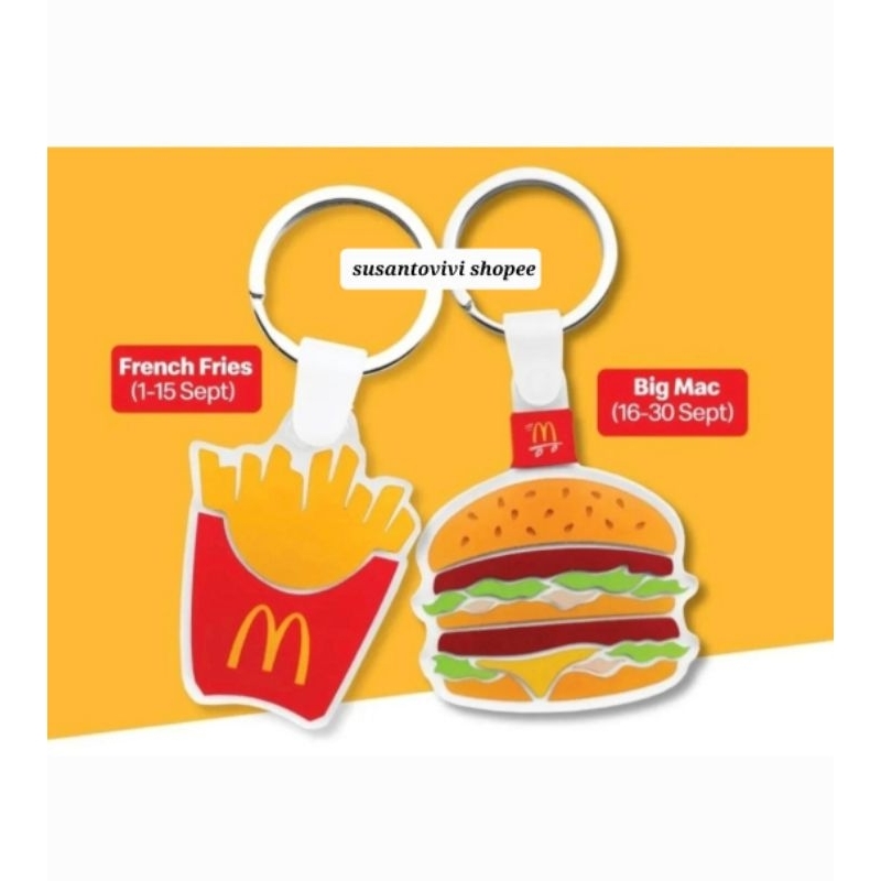 Jual Key Chain Key Ring MCD Mcdonald Satuan | Shopee Indonesia
