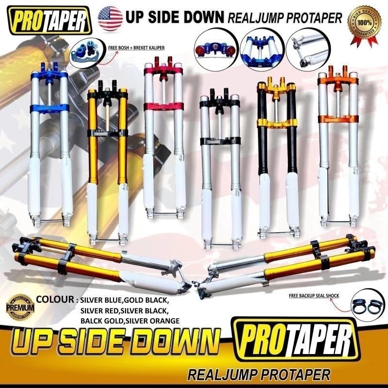 Jual Upsidedown USD Upside Down Shock Depan KLX CRF CROSS Trail Protaper PROJUMP Real Jump ...