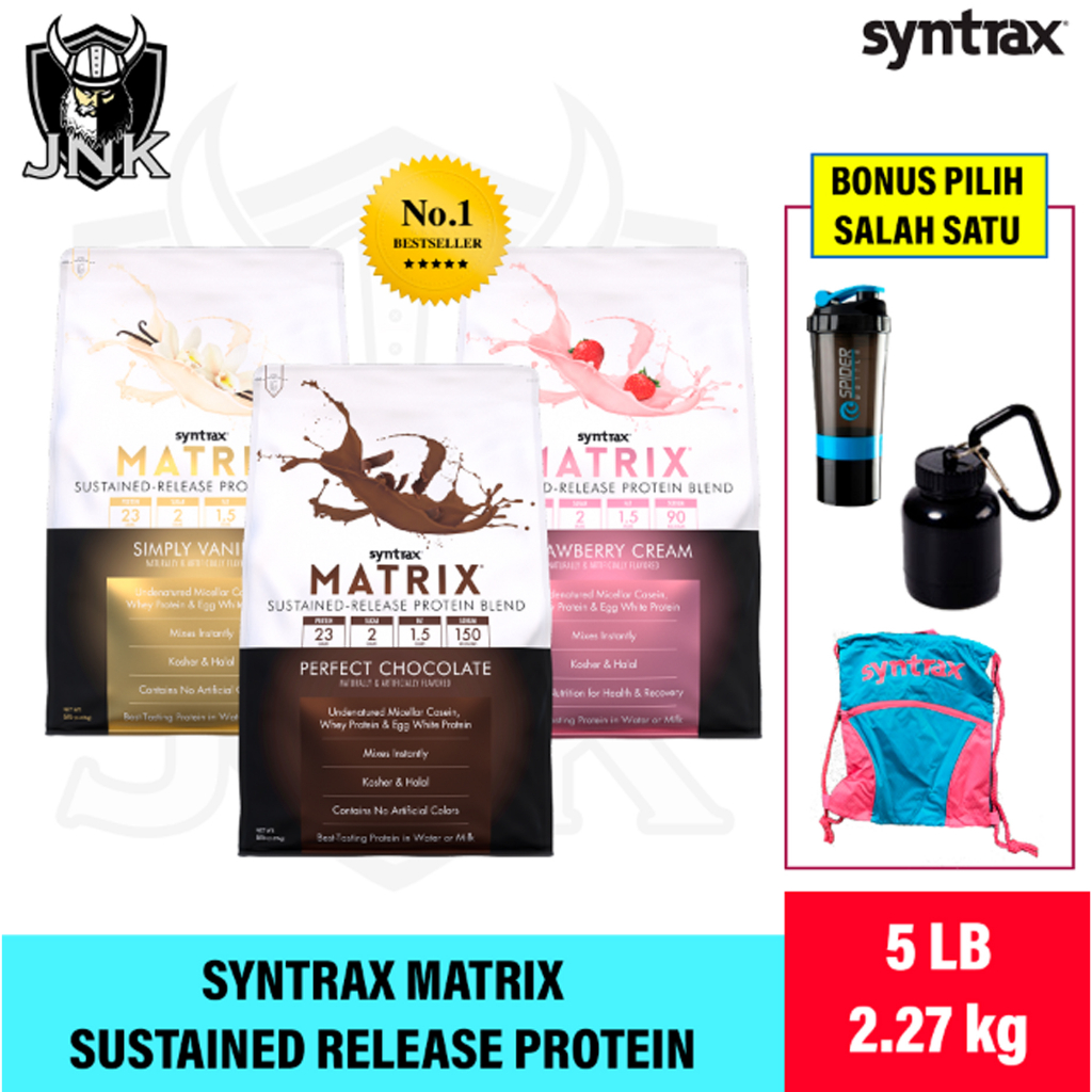 Jual Syntrax Matrix 5 Lbs 5lb 2,27kg Sustained Release Protein Whey ...