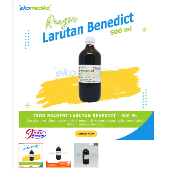 Jual Larutan Benedict 500ml INDO REAGENT Benedic / Test Glucosa dalam ...