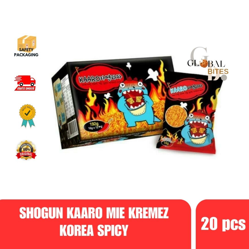 Jual Mie kremes Shogun Halal / Shogun Snack / Kaaro Mie kremes Korea ...