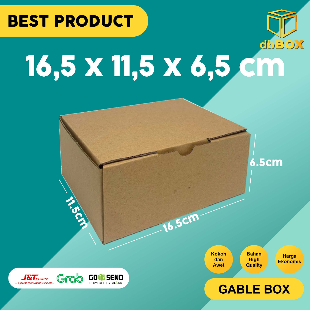 Jual (10pcs) Kardus Uk. 16,5x11,5x6,5 cm....Die Cut kotak Kue, snack ...