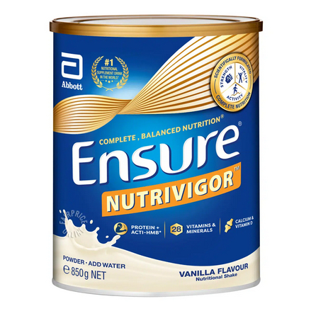 Jual Abbott Ensure NutriVigor Adult Milk Formula Vanilla 850g | Shopee ...