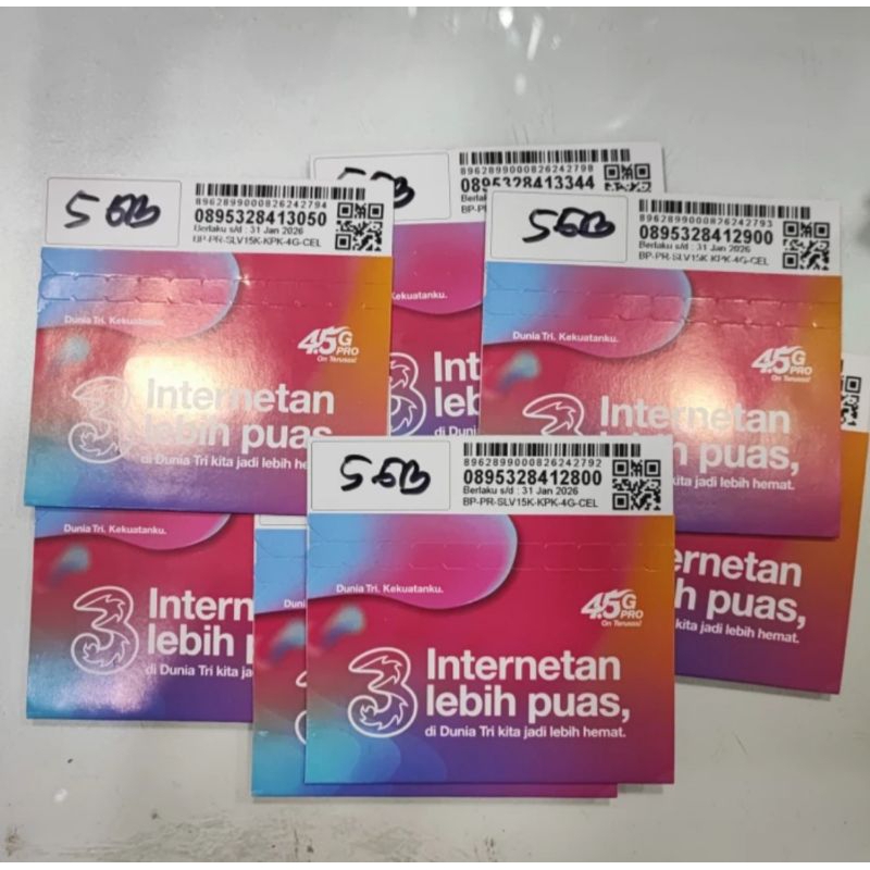 Jual Perdana Tri 3 Three Regis | Shopee Indonesia