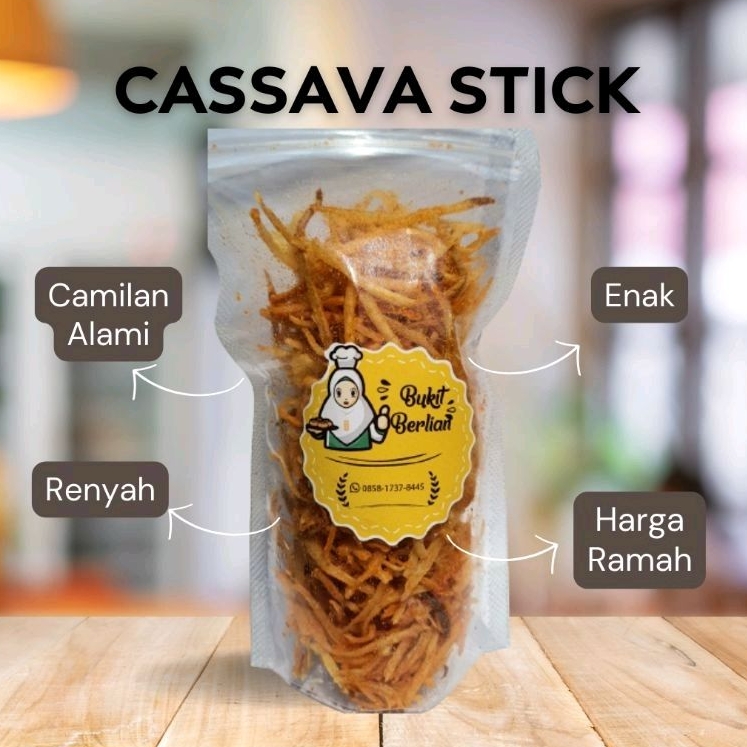Jual Cassava Stick Keripik Singkong Stick Rasa Balado ukuran besar ...