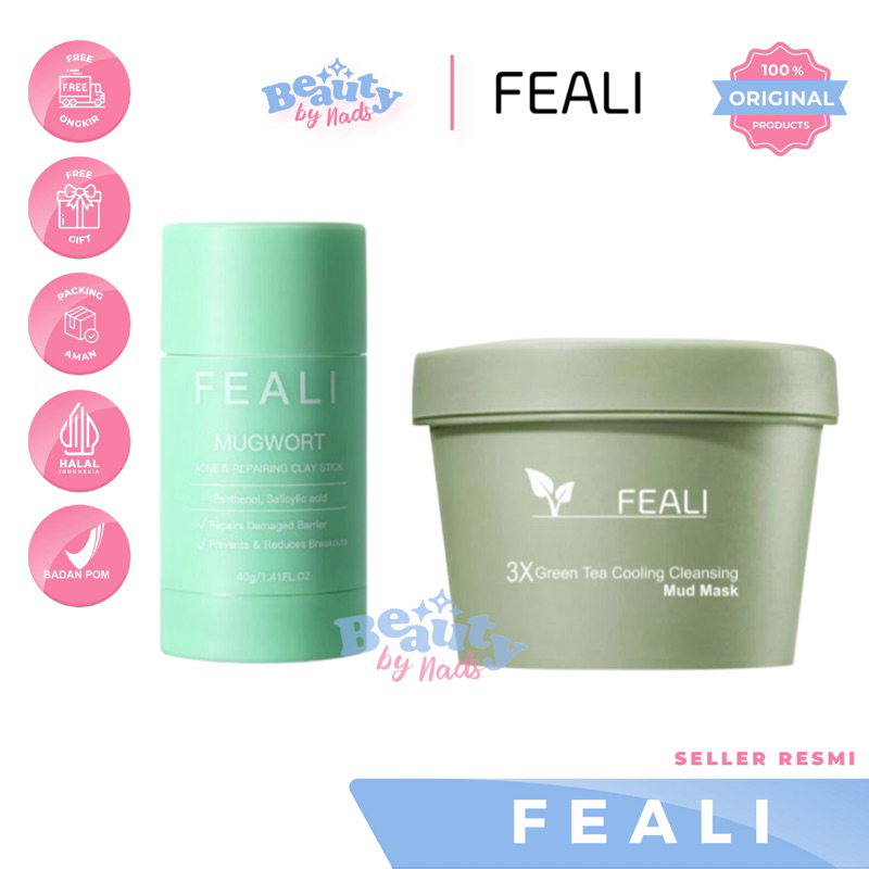 Jual BEAUTYBY.NADS | FEALI MUGWORT ACNE & REPAIRING CLAY STICK MASK ...