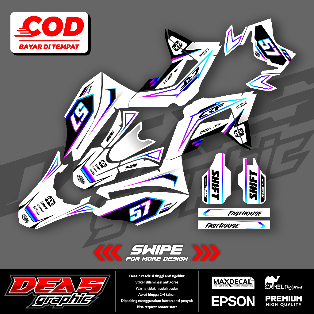 Jual Decal CRF 150l grafis 029 - STICKER DECAL FULLBODY CUTTING RAPI ...