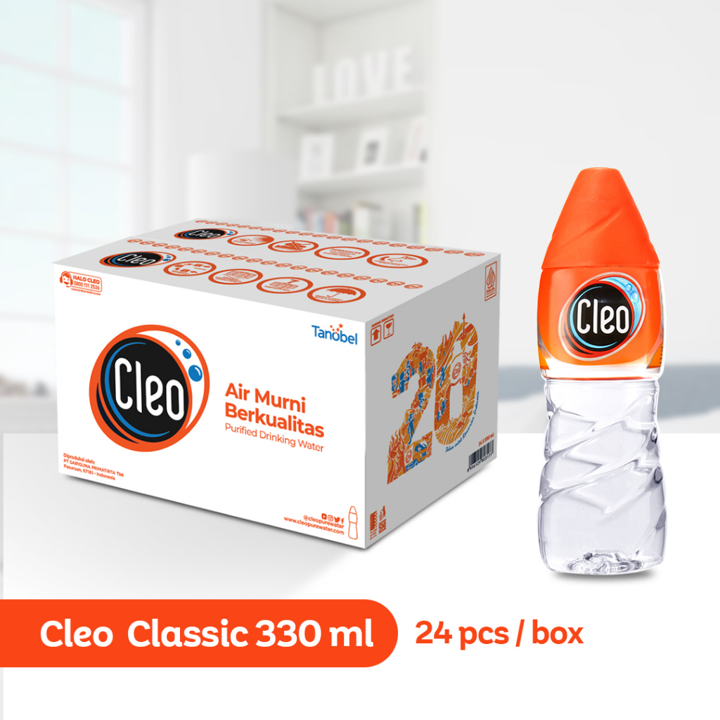 Jual Cleo Air Murni Classic 330ml (24pcs) | Shopee Indonesia
