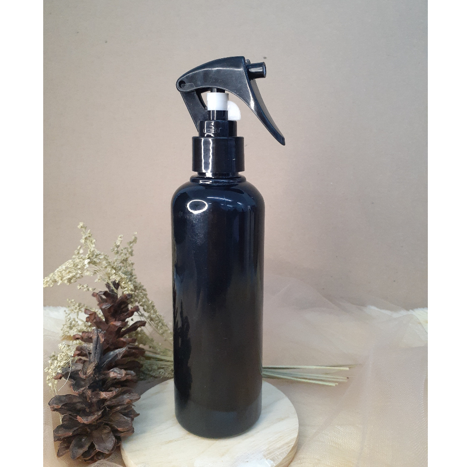 Jual Botol Plastik PET 250ml BR Hitam Tutup Semprot Spray Kisspray Trigger Burung - SERBAGUNA ...