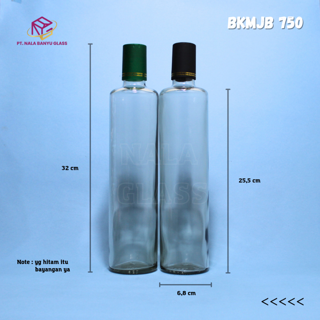 Jual BKMJB750 botol kaca 750ml olive oil / botol minyak 750ml tutup ...